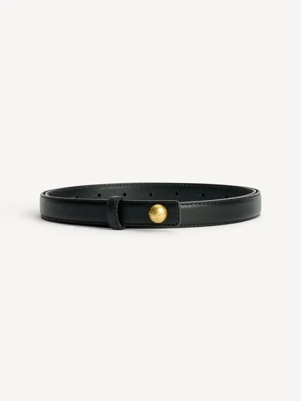 BY MALENE BIRGER Freya Leather Belt - Black