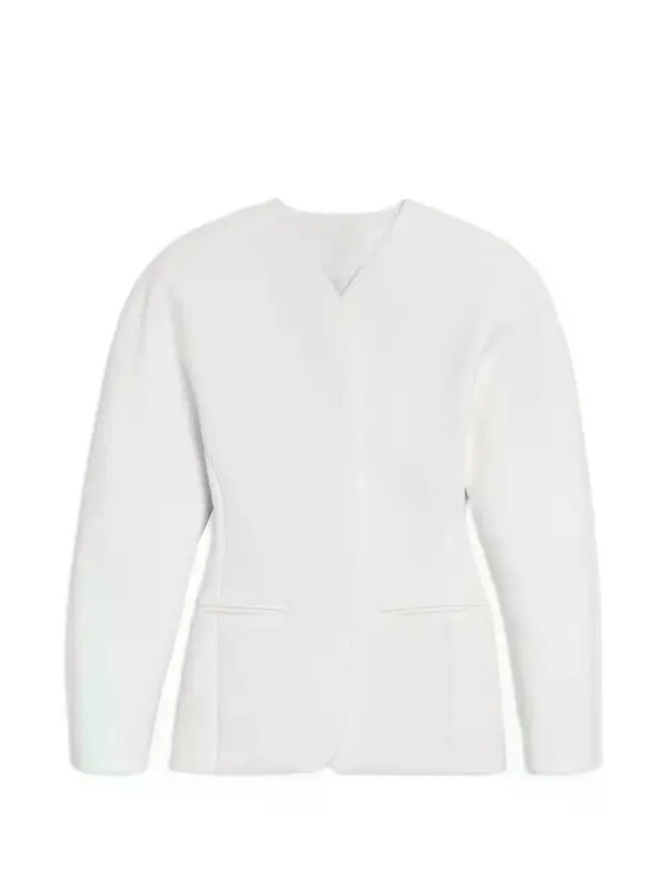 Jacquemus The Oval Fitted Jacket - White