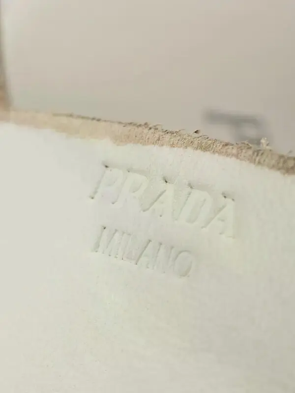 Prada Antiqued Leather Criss-cross Sandals - Neutrals