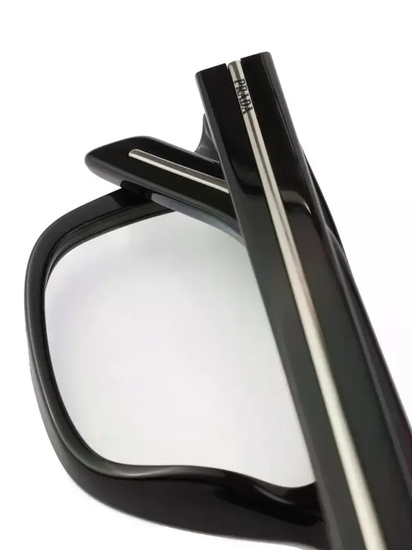 Prada Sunglasses With Metal Plaque