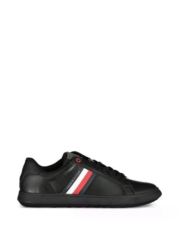 Tommy Hilfiger Side-stripe Lace-up Sneakers - Black