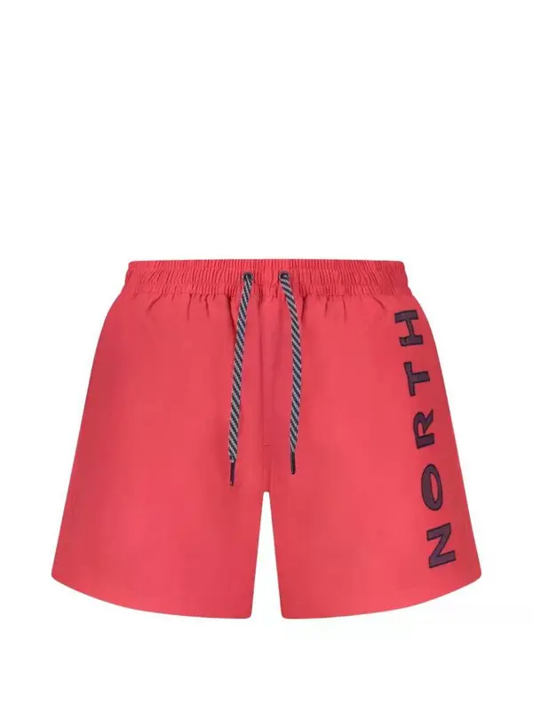 NORTH SAILS Logo-print Drawstring Swim Shorts - Red