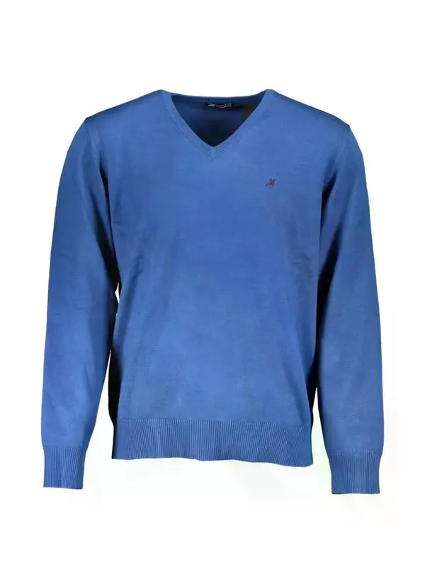 U.S. Grand V-neck Cotton Sweater
