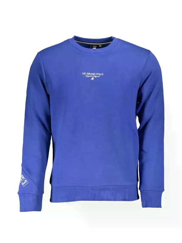 U.S. Grand Logo-embroidered Crew-neck Sweater