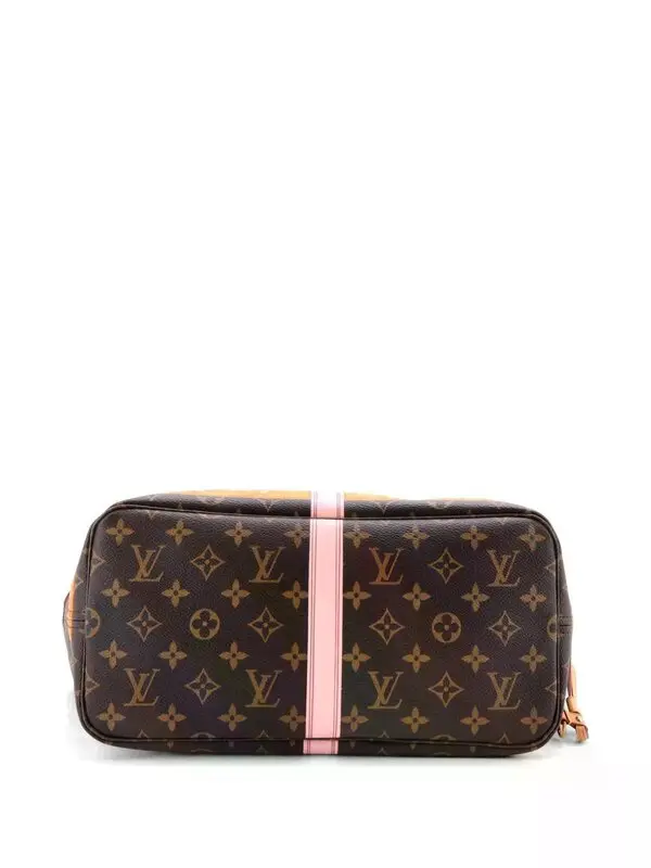 LOUIS VUITTON Neverfull Nm Limited Edition Summer Trunks Monogram Canvas Mm Tote Bag - Brown
