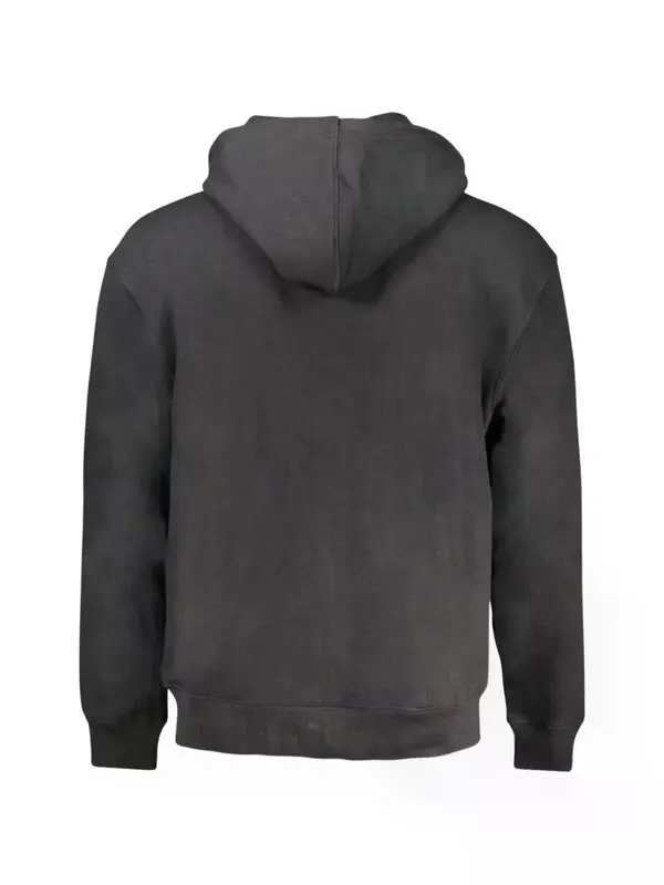 Guess Logo-embroidered Zip-up Hoodie