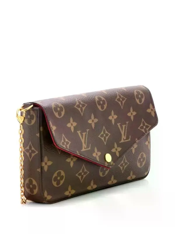 LOUIS VUITTON Felicie Pochette Monogram Canvas - Brown