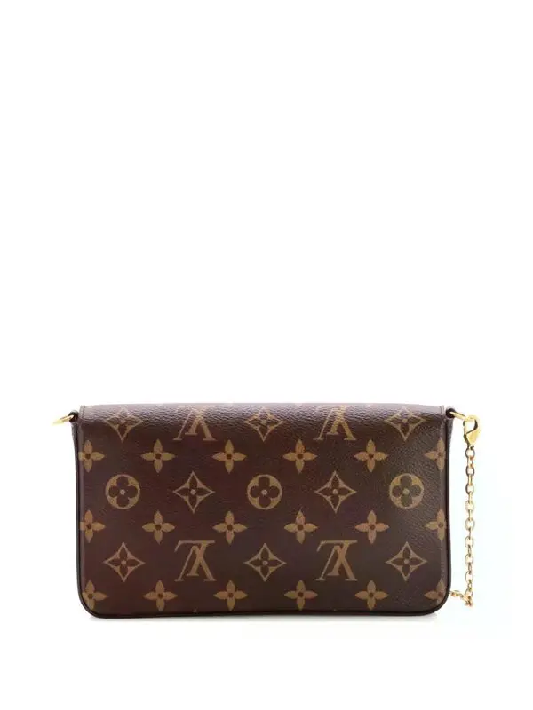 LOUIS VUITTON Felicie Pochette Monogram Canvas - Brown