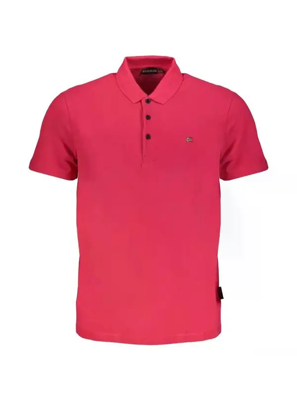 NAPAPIJRI Logo-embroidered Short-sleeve Polo Shirt - Pink