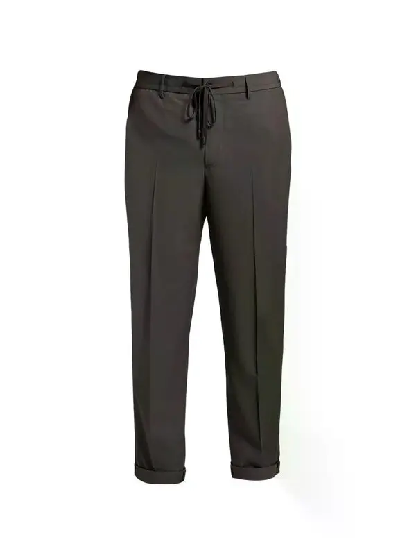 Peserico Drawstring Turn-up Trousers - Grey