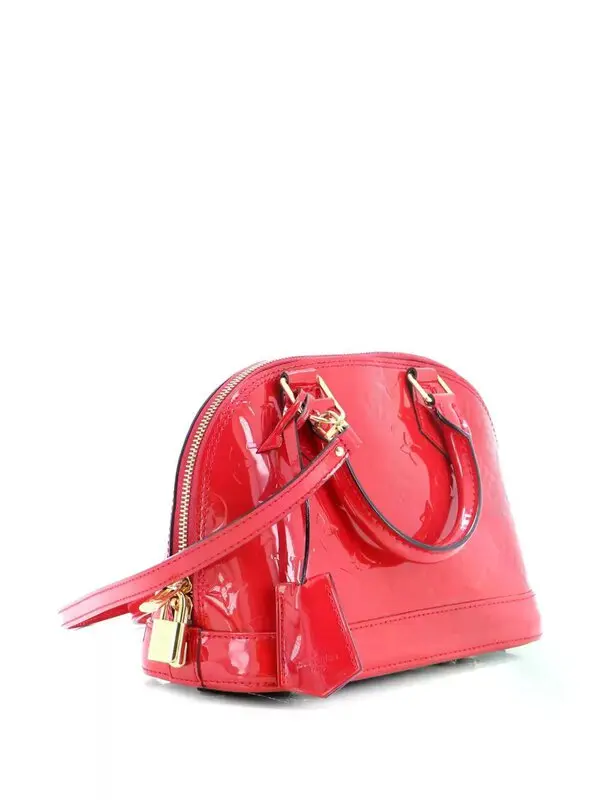LOUIS VUITTON Alma Handbag Monogram Vernis Bb - Red