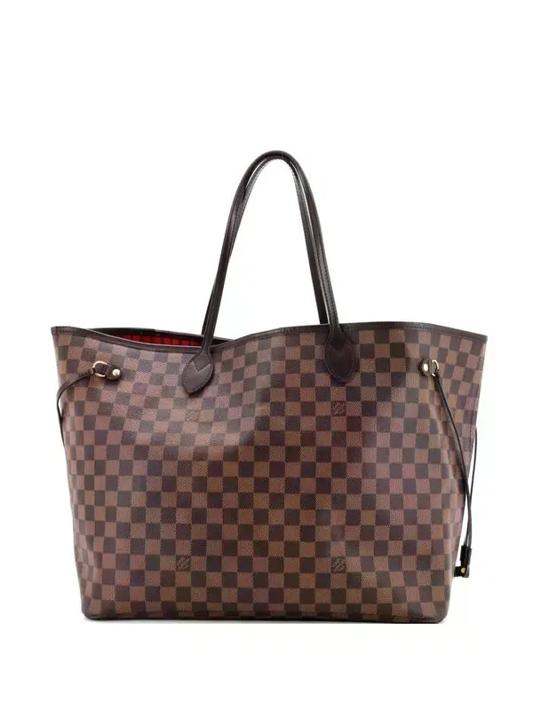 LOUIS VUITTON Neverfull Gm Damier Tote Bag - Brown