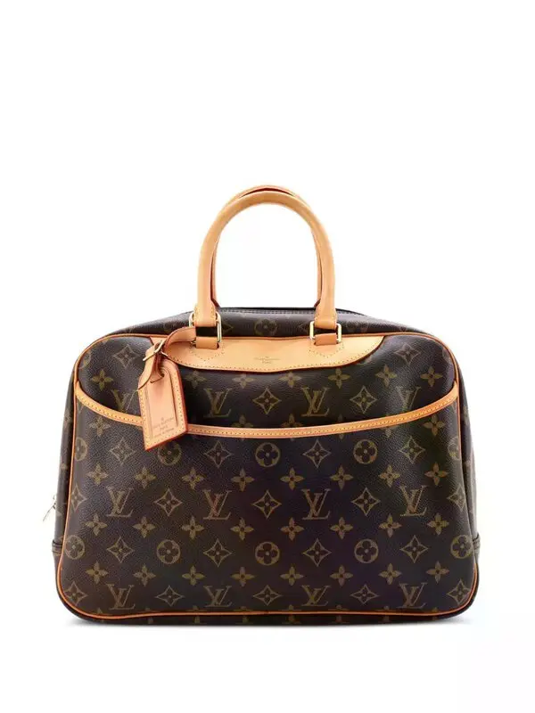 LOUIS VUITTON Deauville Monogram Canvas Handbag - Brown