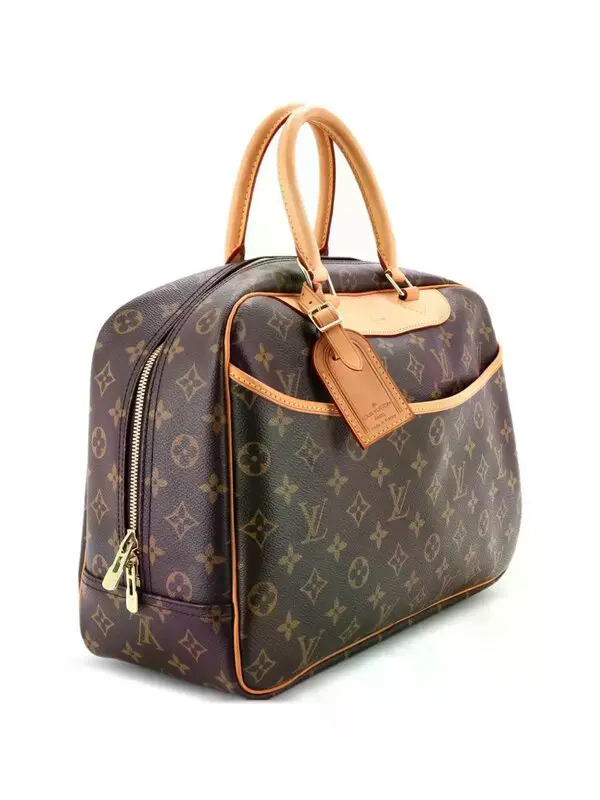 LOUIS VUITTON Deauville Monogram Canvas Handbag - Brown