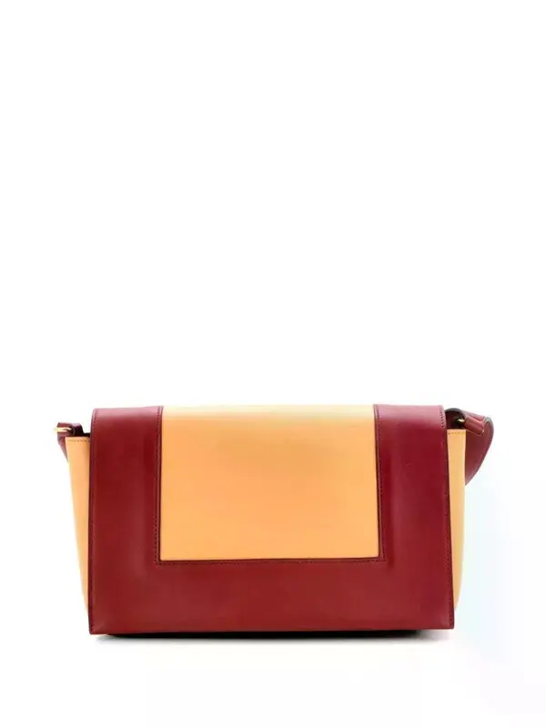 Celine Frame Leather Medium Shoulder Bag - Red