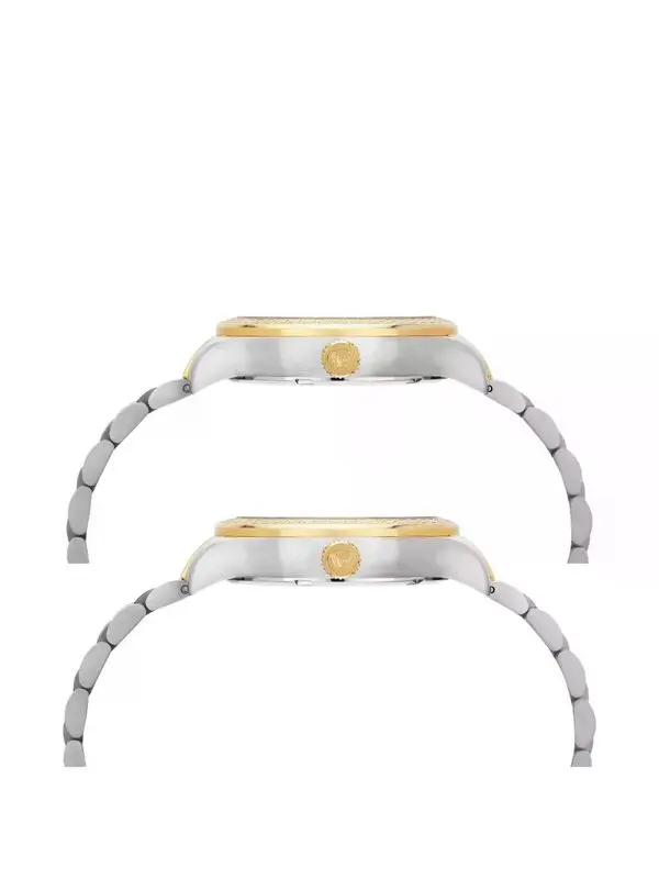 Versace Greca 35mm Watch - Silver
