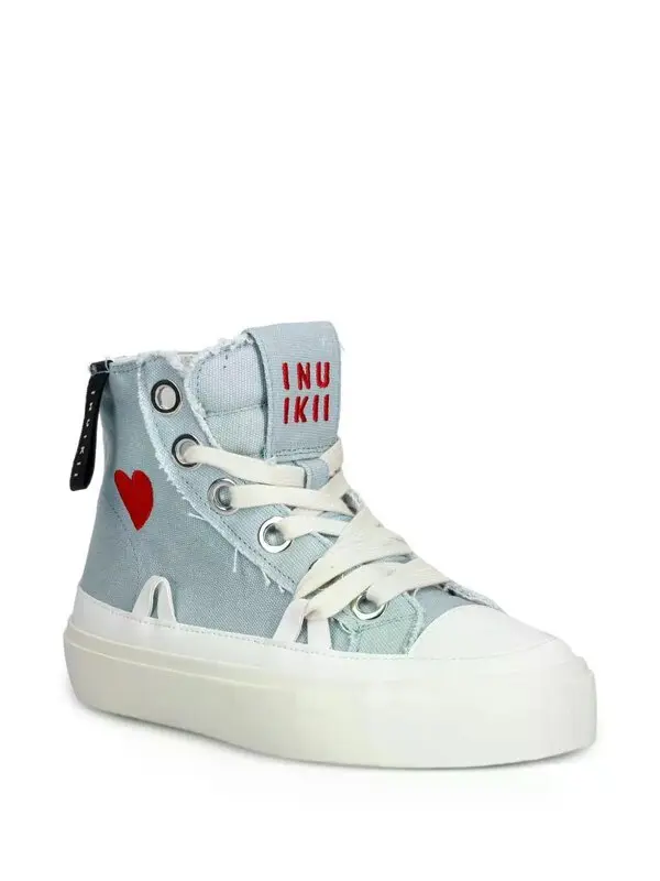 Inuikii Distressed Heart Sneakers
