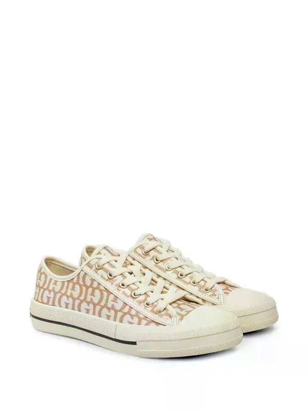 Guess Monogram Lace-up Sneakers - Neutrals