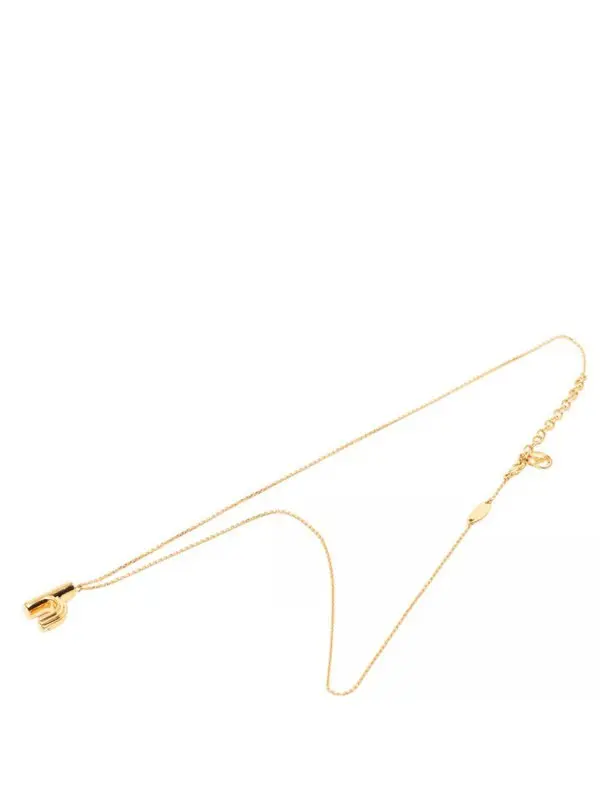 LOUIS VUITTON 2019 Plated And Me Letter H Pendant Necklace - Gold