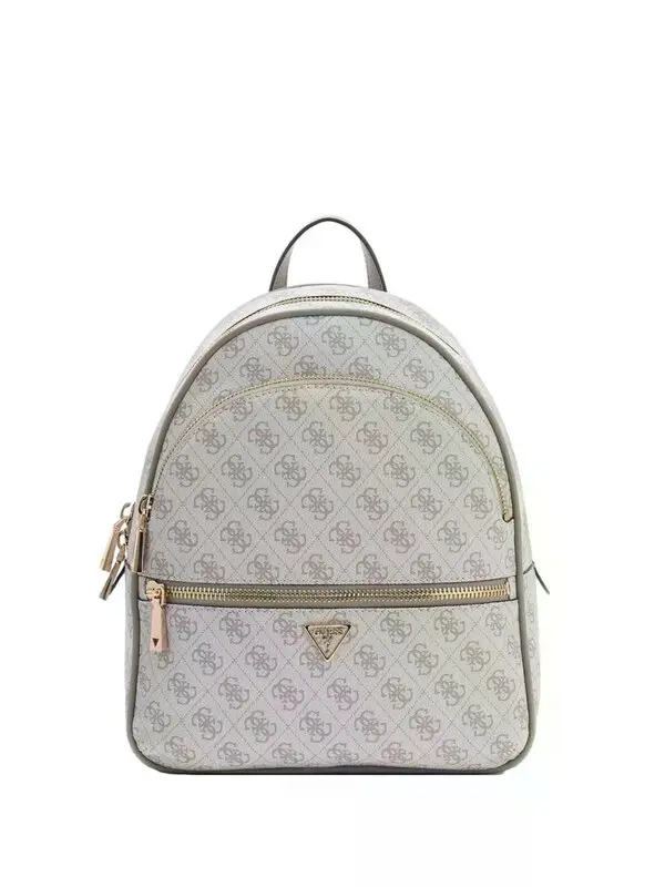 Guess Pattern Zip Backpack - Grey