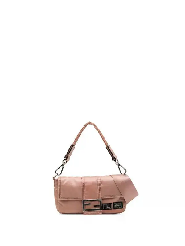 Fendi 2010-2026 Porter Yoshida Nylon Baguette Satchel - Pink