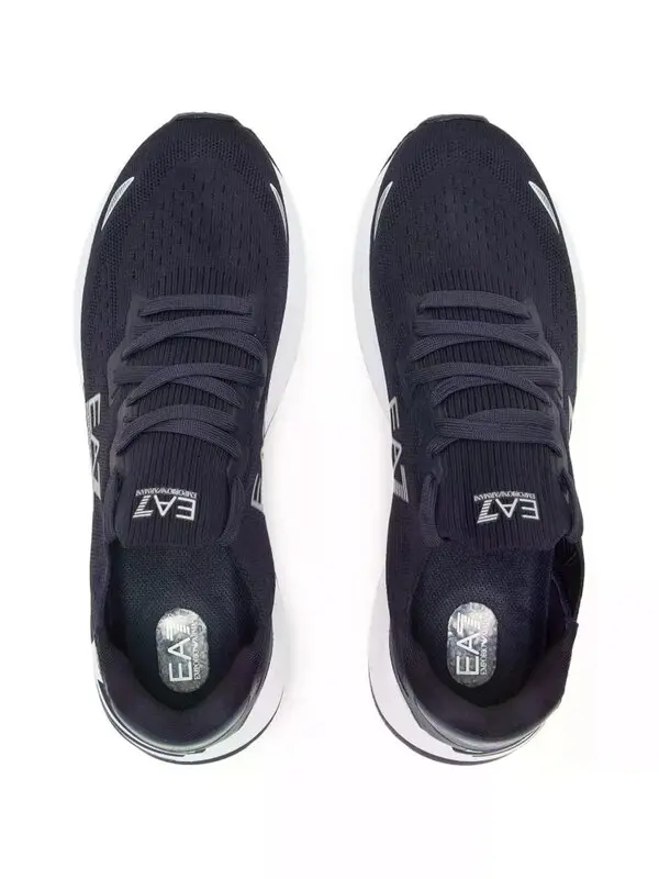 EA7 Logo-detail Sneakers - Blue