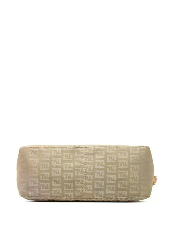 Fendi 2000-2010 Zucchino Canvas Pochette Shoulder Bag - Neutrals