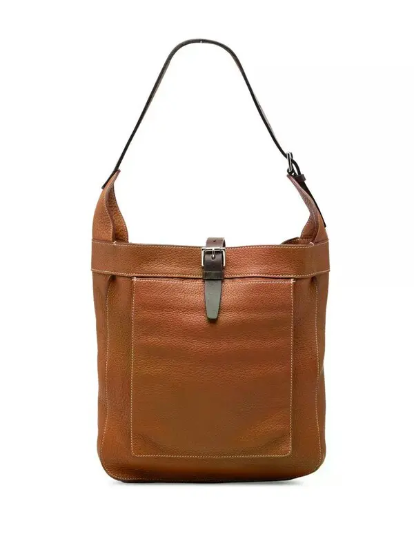 Hermès 2008 Clemence Marwari Pm Shoulder Bag - Brown