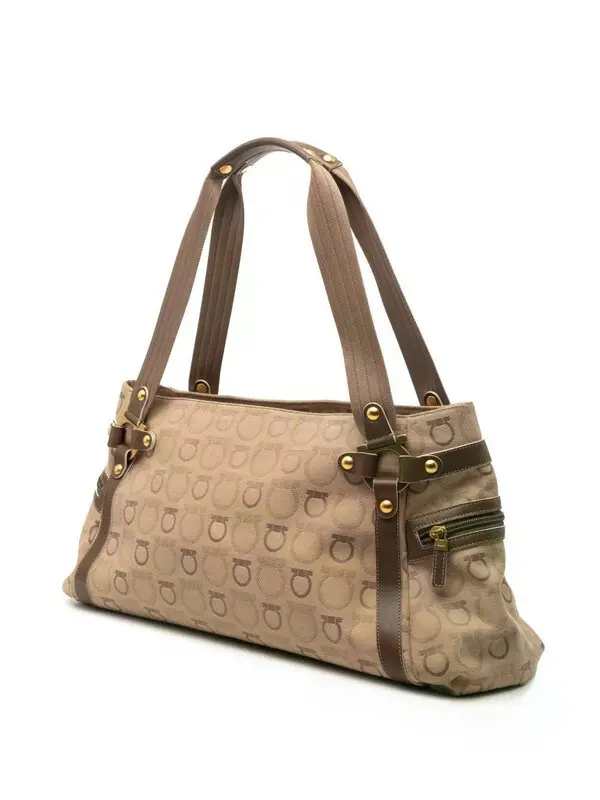 FERRAGAMO 2000-2025 Gancini Canvas Shoulder Bag