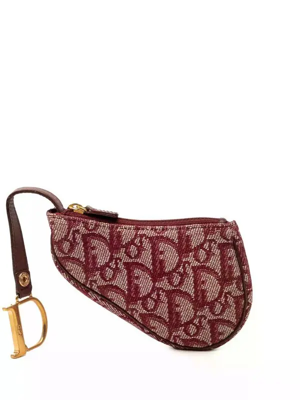 Dior 2002 Diorissimo Trotter Saddle Coin Pouch - Red