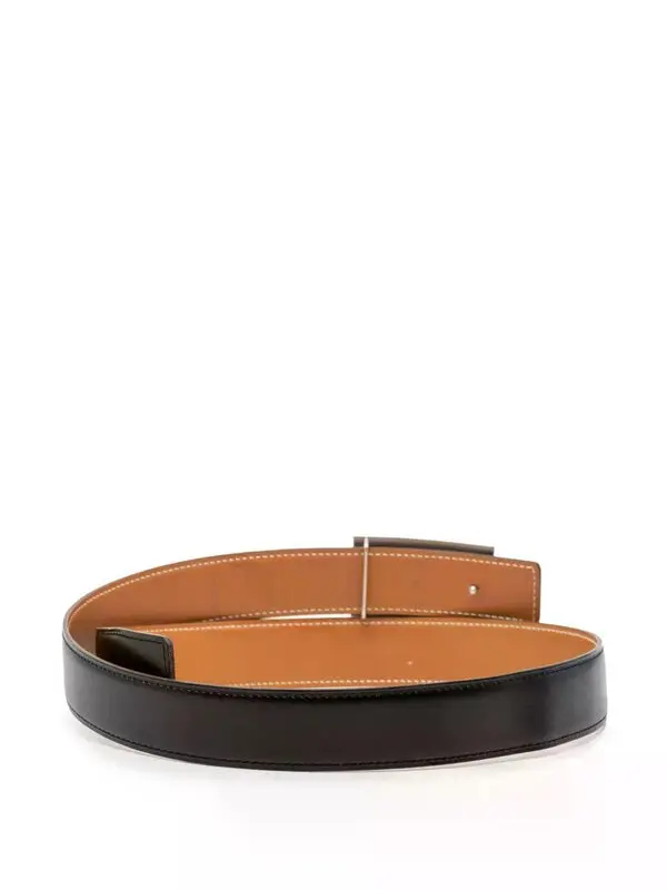 Hermès 2008 Box Calf H Plate Reversible Belt