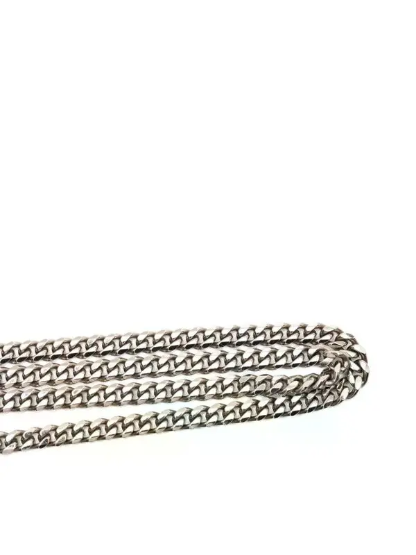 LOUIS VUITTON Brass Monogram Row Necklace