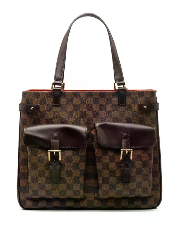 LOUIS VUITTON 2005 Damier Ebene Uzes Tote Bag
