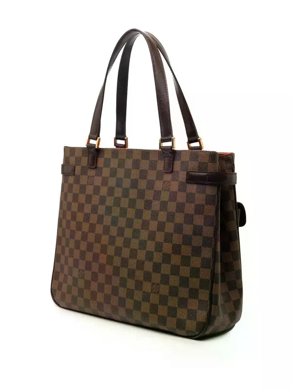 LOUIS VUITTON 2005 Damier Ebene Uzes Tote Bag