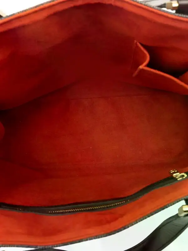 LOUIS VUITTON 2005 Damier Ebene Uzes Tote Bag
