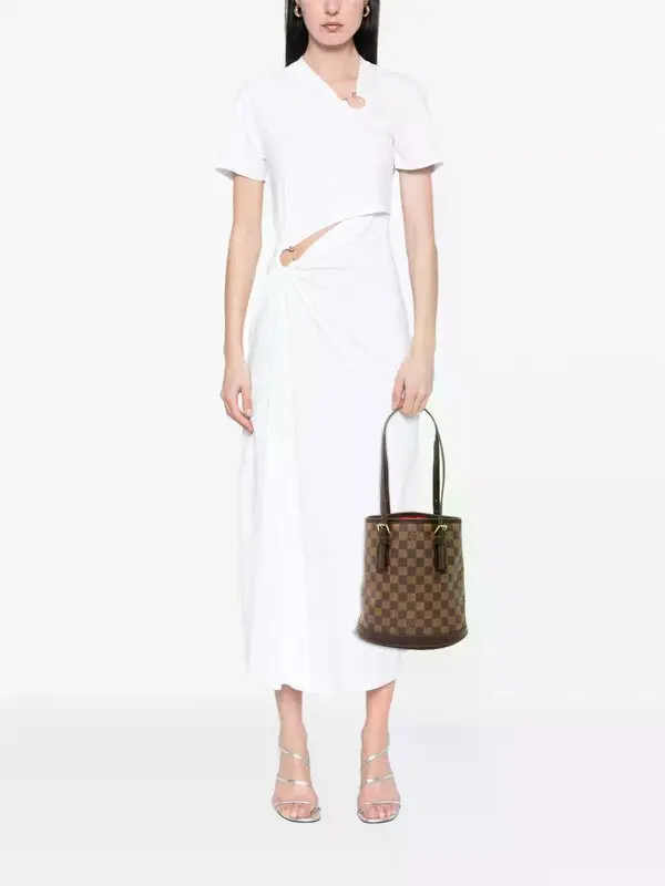 LOUIS VUITTON 1998 Damier Ebene Marais Bucket Bag