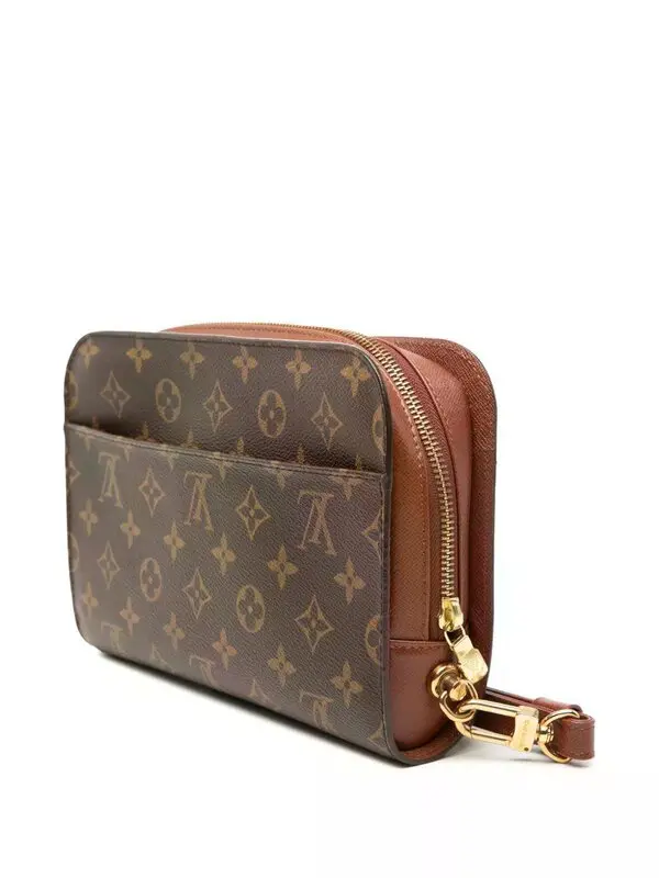 LOUIS VUITTON 2000 Monogram Orsay Clutch - Brown
