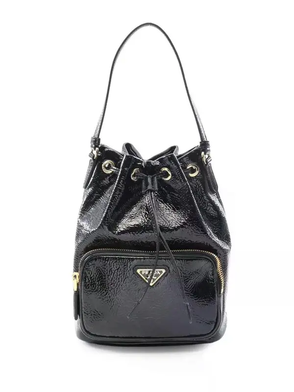 Prada 2013-2016 Naplak Duet Bucket Bag - Black