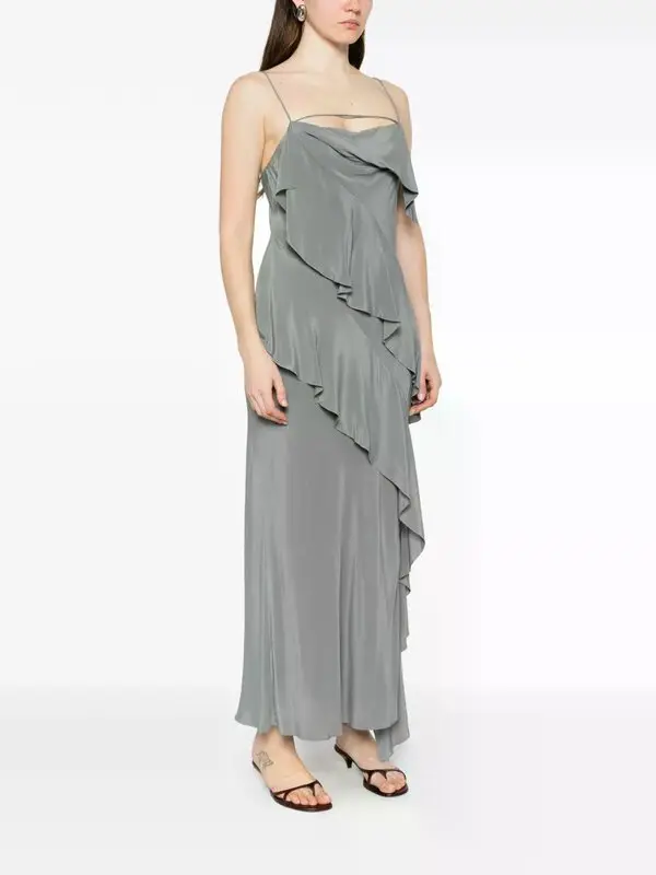 Patrizia Pepe Ruffled Maxi Dress