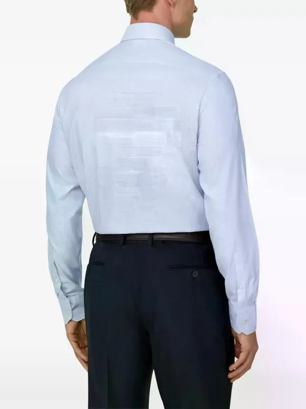 Boggi Milano Naples Collar Checked Shirt