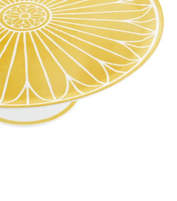Christofle Porcelain Malmaison Riviera Cake Stand