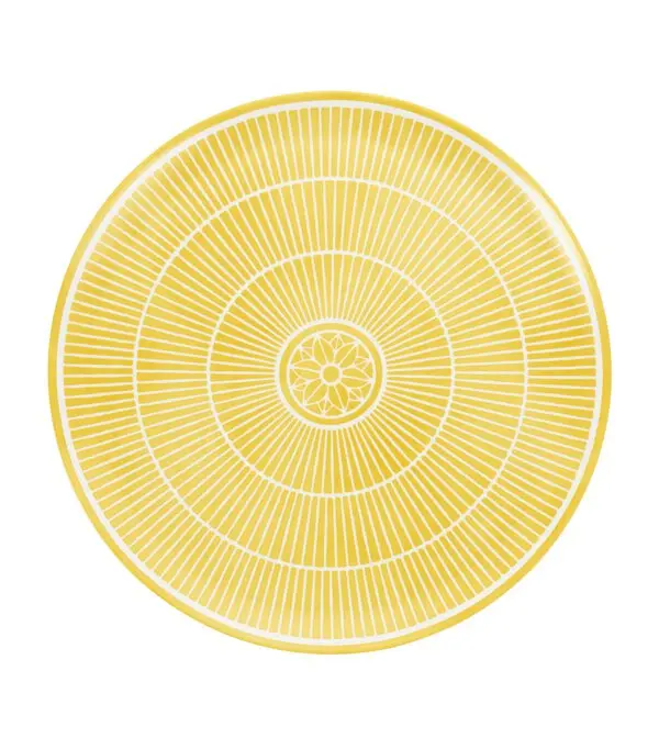 Christofle Porcelain Malmaison Riviera Pie Dish - Yellow