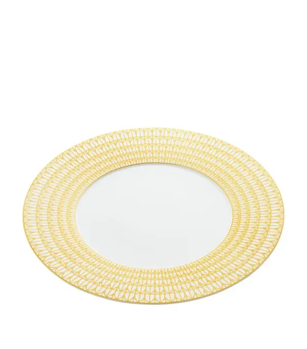 Christofle Porcelain Malmaison Riviera Charger Plate - Yellow