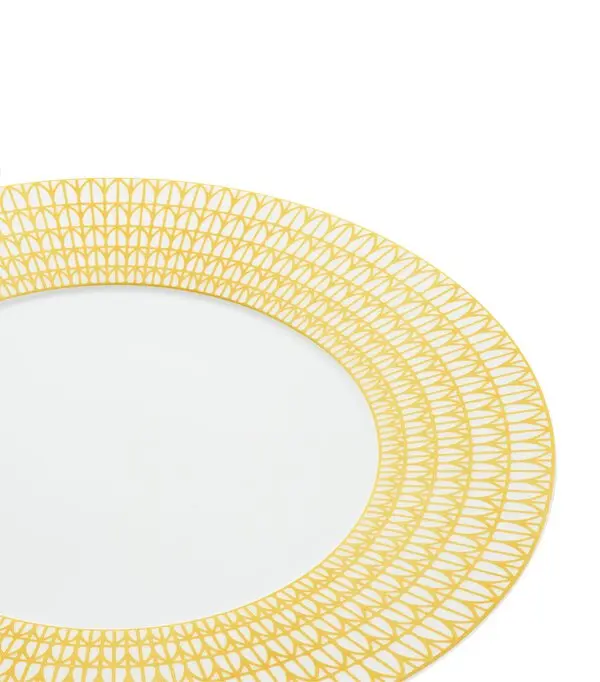 Christofle Porcelain Malmaison Riviera Charger Plate - Yellow