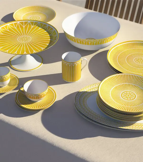Christofle Porcelain Malmaison Riviera Salad Bowl