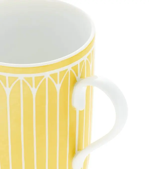Christofle Porcelain Malmaison Riviera Mug - Yellow