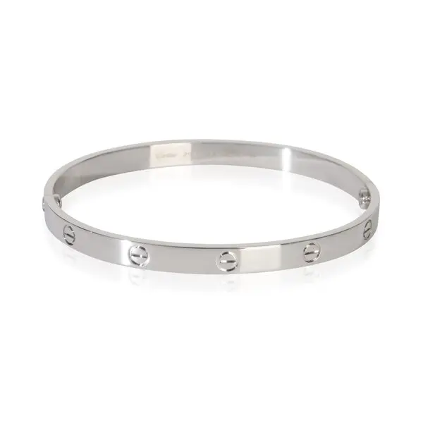 Cartier 18k White Gold Love Bracelet - White_gold