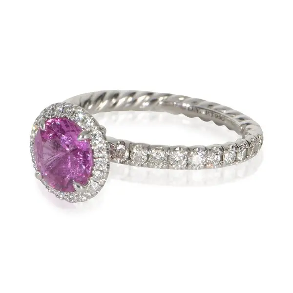 David Yurman 1.64 Ct Sapphire And Diamond Ring