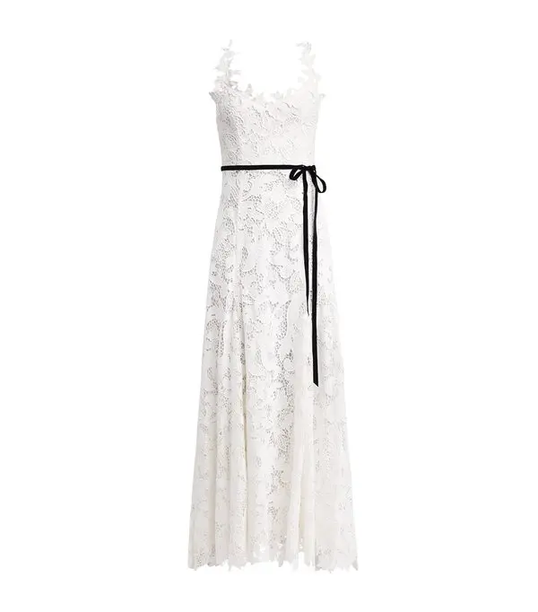 Alice + Olivia Calla Lace Maxi Dress - Ivory