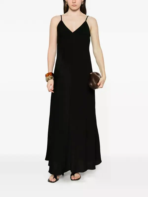 Dixie Crinkled-finish V-neck Midi Dress